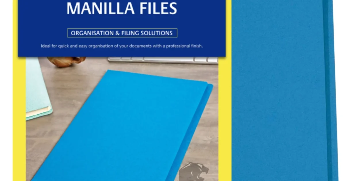 Avery Manilla Folders (Blue, Foolscap, Pack of 20) | Black Cat Printing ...