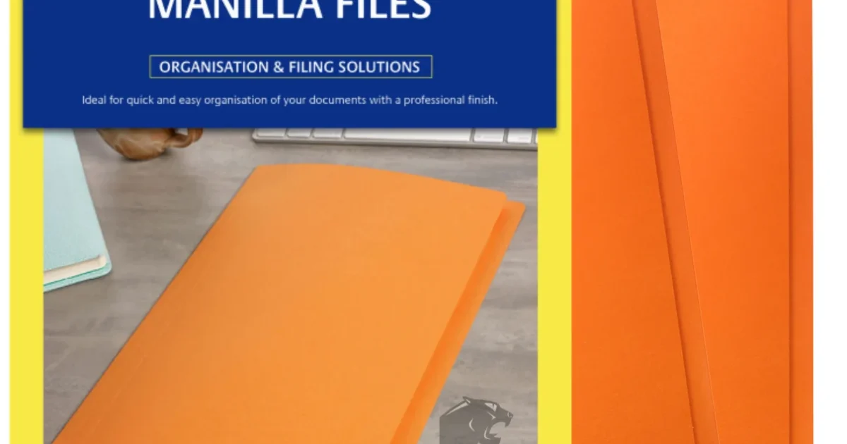 Avery 88272 Foolscap Orange Manilla Folders 20pk | Clearance | Black ...