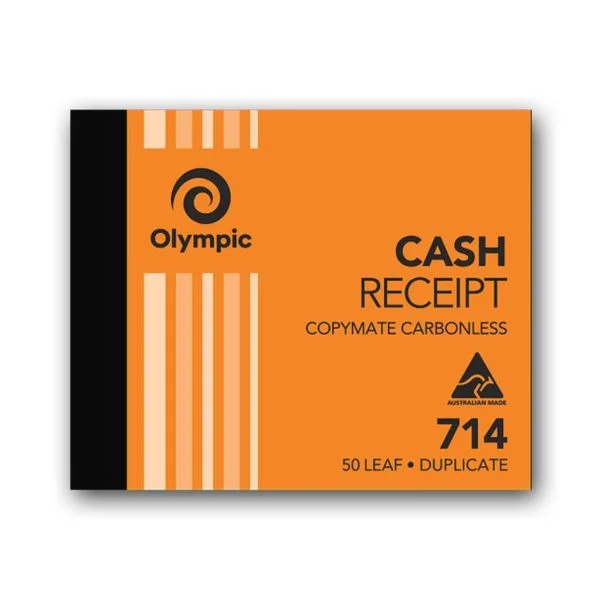 Olympic No714 Carbonless Duplicate Cash Receipt Book | Black Cat ...