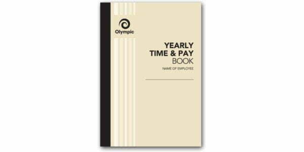Olympic Yearly Time & Pay Book | Black Cat Printing & Stationery