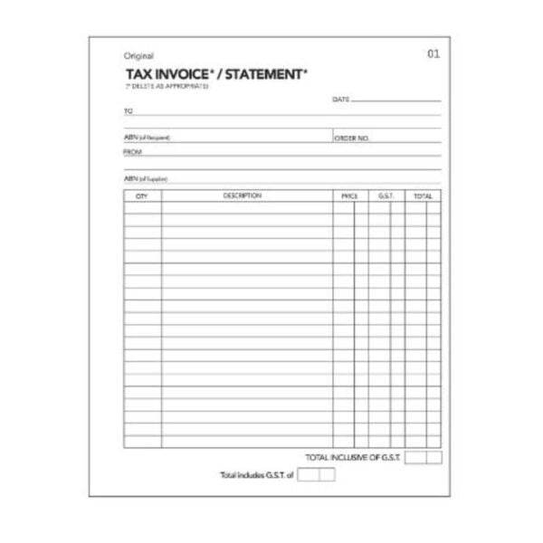 Olympic Tax Invoice & Statement Book No 726 Duplicate Carbonless ...