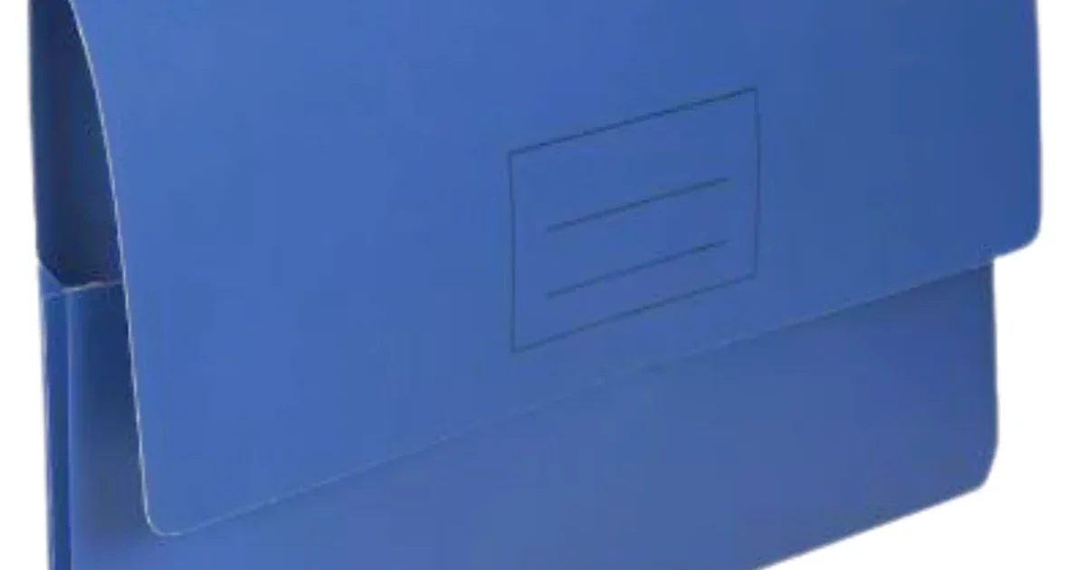 Avery Navy Blue Foolscap Document Wallet with Long Flap – Cardboard ...