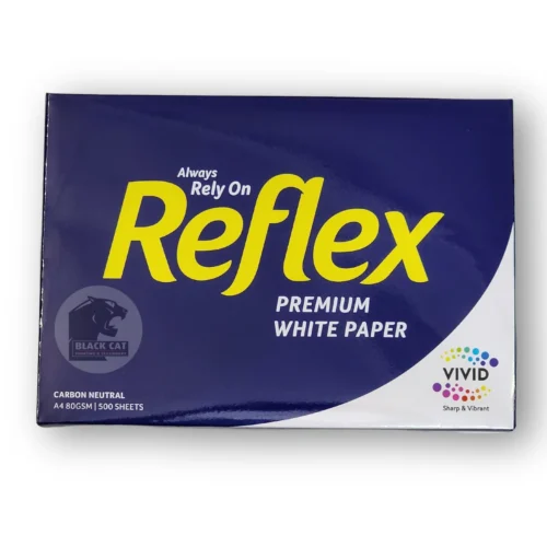 Reflex A4 White Paper 80 gsm – Pack of 500 | Black Cat Printing ...