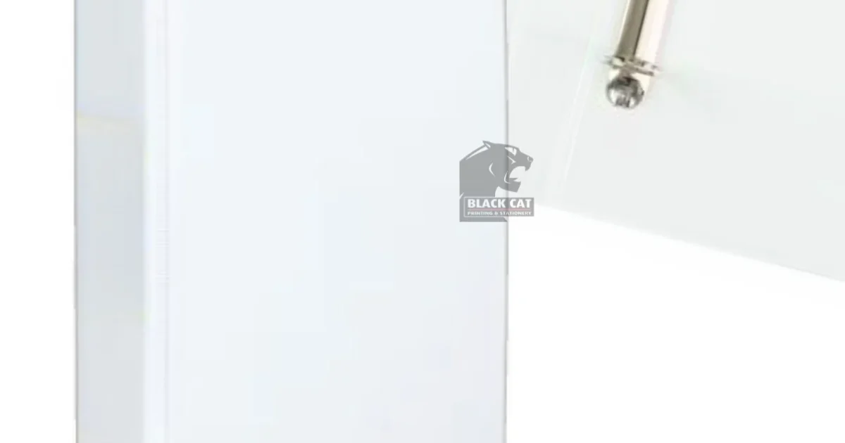 Bantex A5 2‑Ring Binder – White 25 mm | Black Cat Printing & Stationery