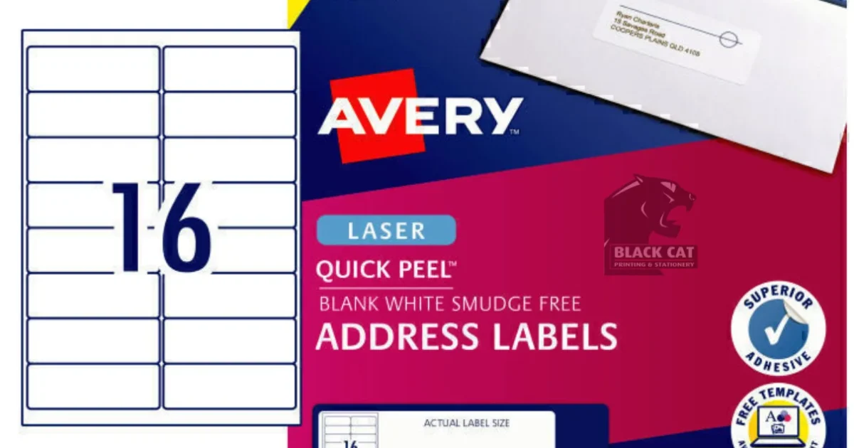 Avery Laser Labels L7162 99.1 × 34 mm – Pack of 320 | Black Cat ...