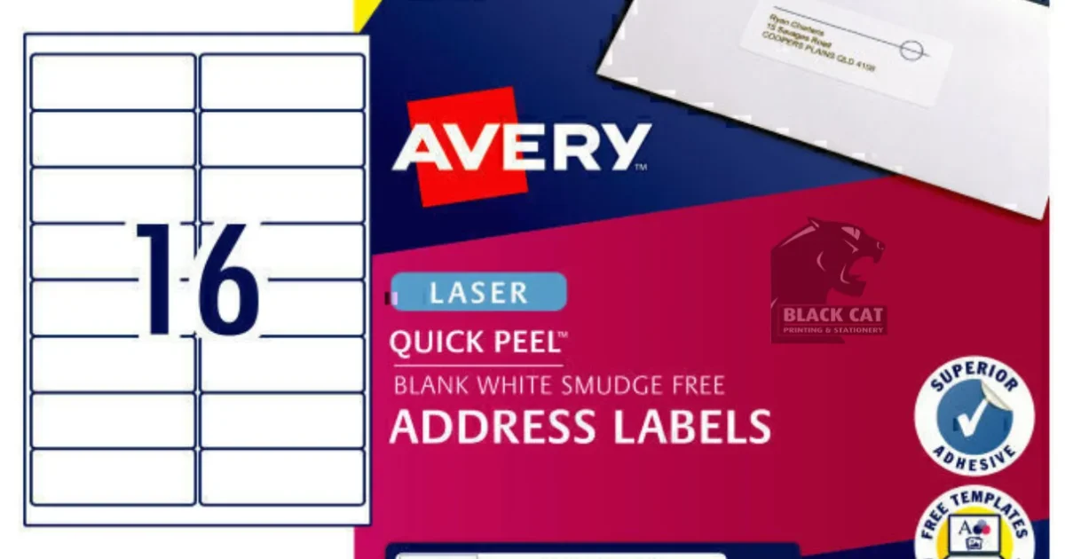 Avery Laser Labels L7162 99.1 × 34 mm – Pack of 1,600 | Black Cat ...