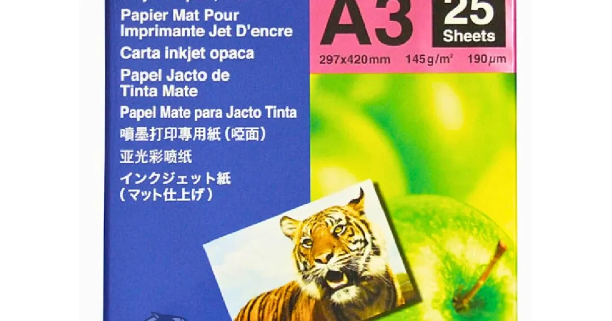 Brother BP60MA Matte Inkjet Paper (A3, 145gsm) | Black Cat Printing ...