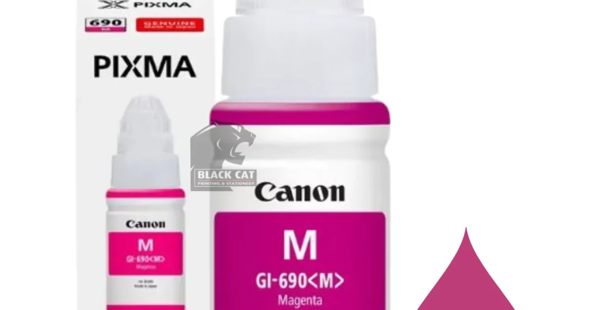 Canon 690 Magenta Ink Bottle (GI-690M) | Blackwood | Black Cat Printing ...