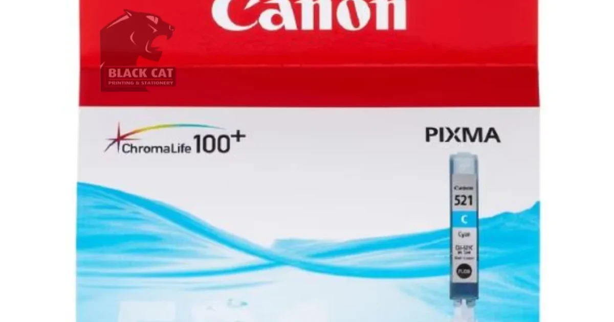 Canon CLI-521 Cyan Ink Cartridge | Blackwood | Black Cat Printing ...