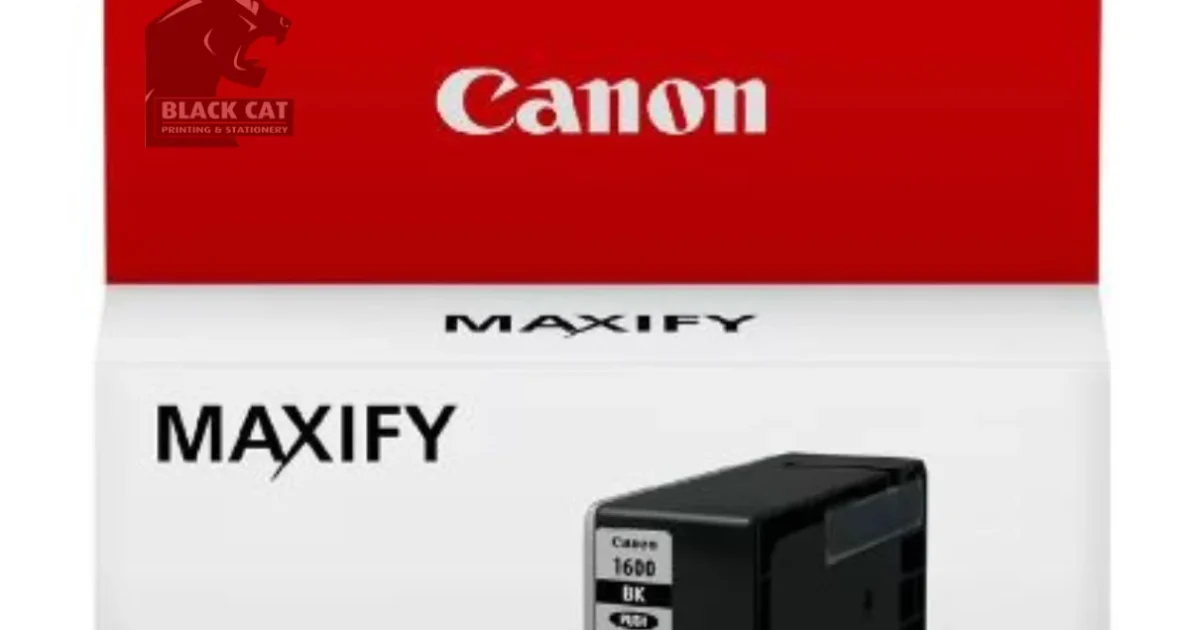 Canon PGI-1600 Black Ink Cartridge | Blackwood | Black Cat Printing ...