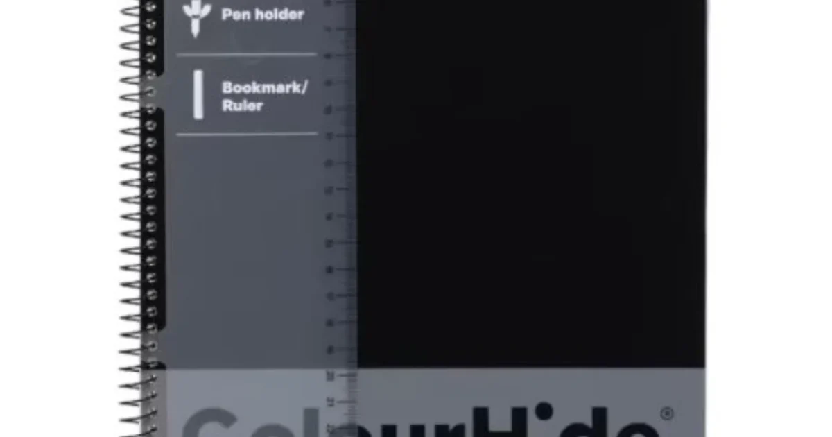 ColourHide A4 Notebook – 120 Pages Black | Blackwood | Black Cat ...