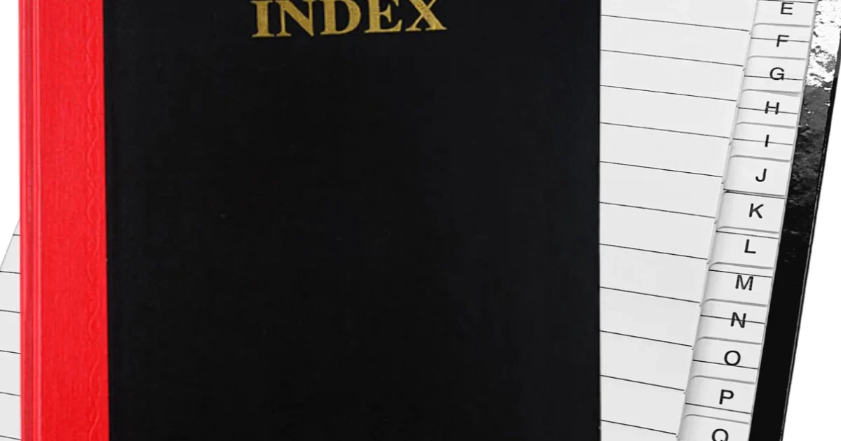 Cumberland Hardcover A4 Indexed Notebook (100 Leaf) | Black Cat ...