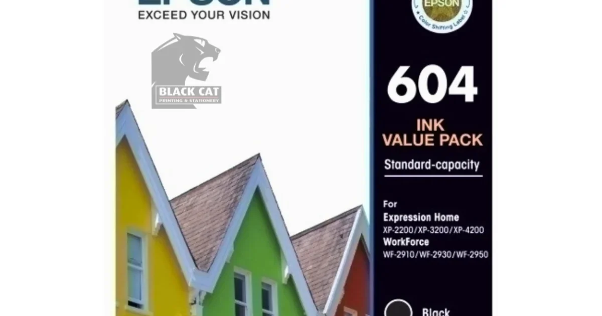 Epson 604 Cartridge Pack (4 x Inks) | Blackwood | Black Cat Printing ...