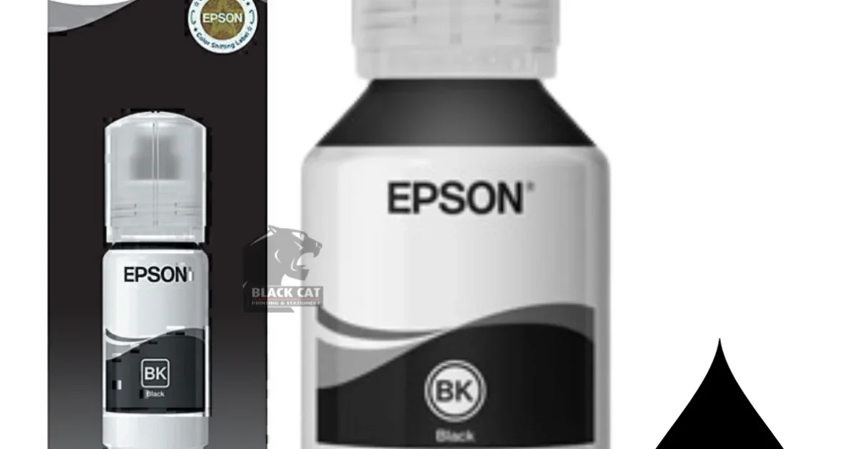 Epson 522 Black Ink Bottle | EcoTank Printing Ink | Black Cat Printing ...