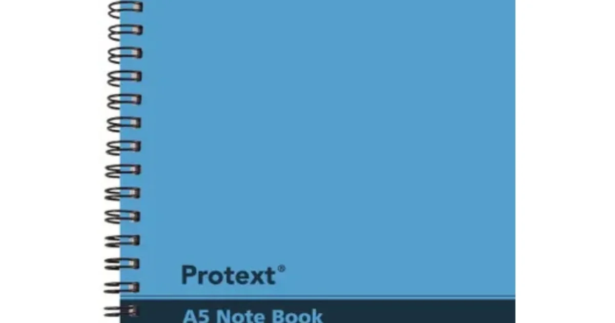 Protext A5 Blue Notebook NB2130 – 200 Ruled Pages | Black Cat Printing ...