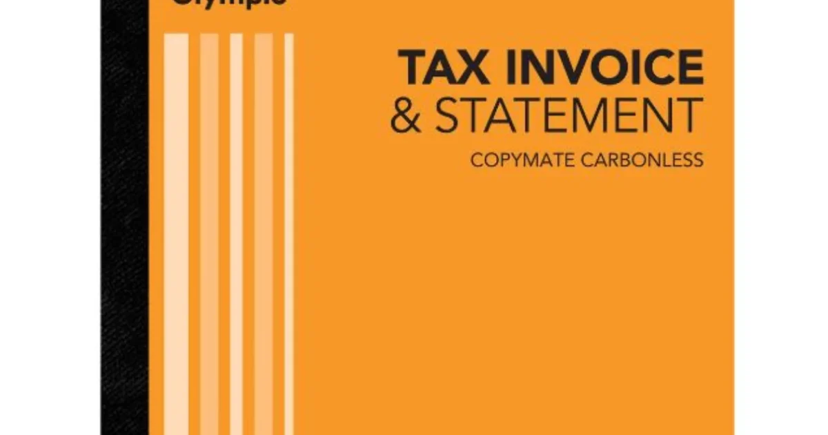 Olympic No 726 Tax Invoice & Statement Book – Duplicate Carbonless ...