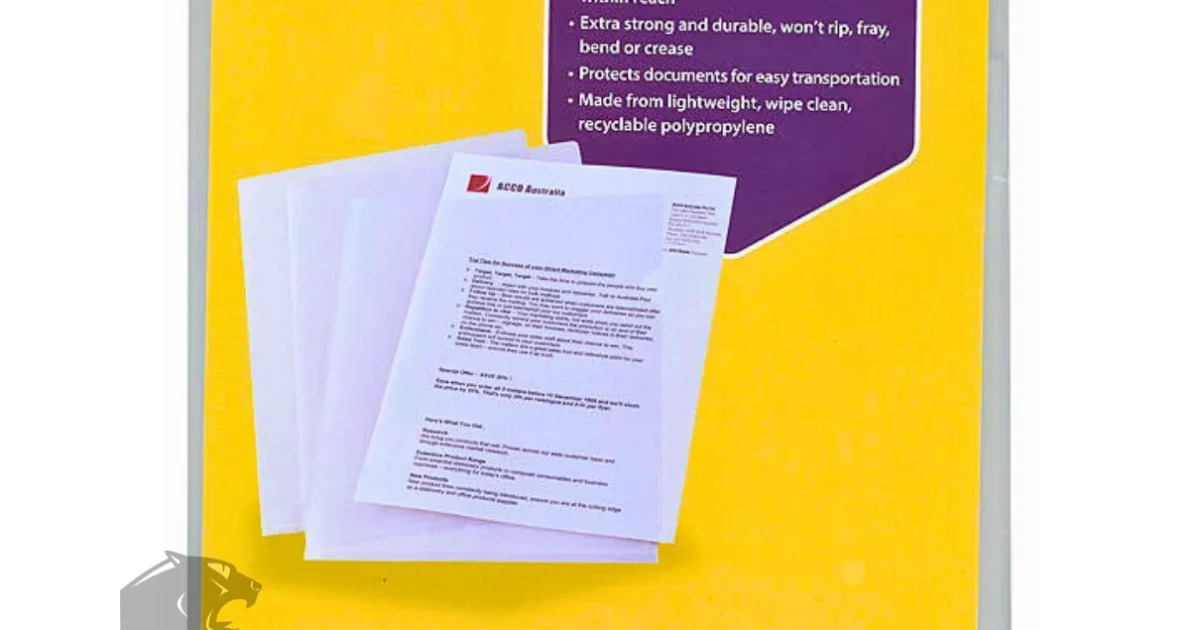 Marbig Ultra Letter Files – Pack of 10 Clear A4 Document Protectors ...
