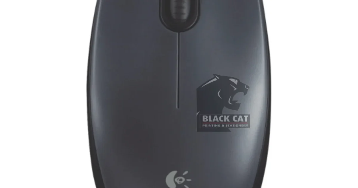 Logitech M90 Optical Wired USB Mouse – 1000 DPI | Black Cat Printing ...