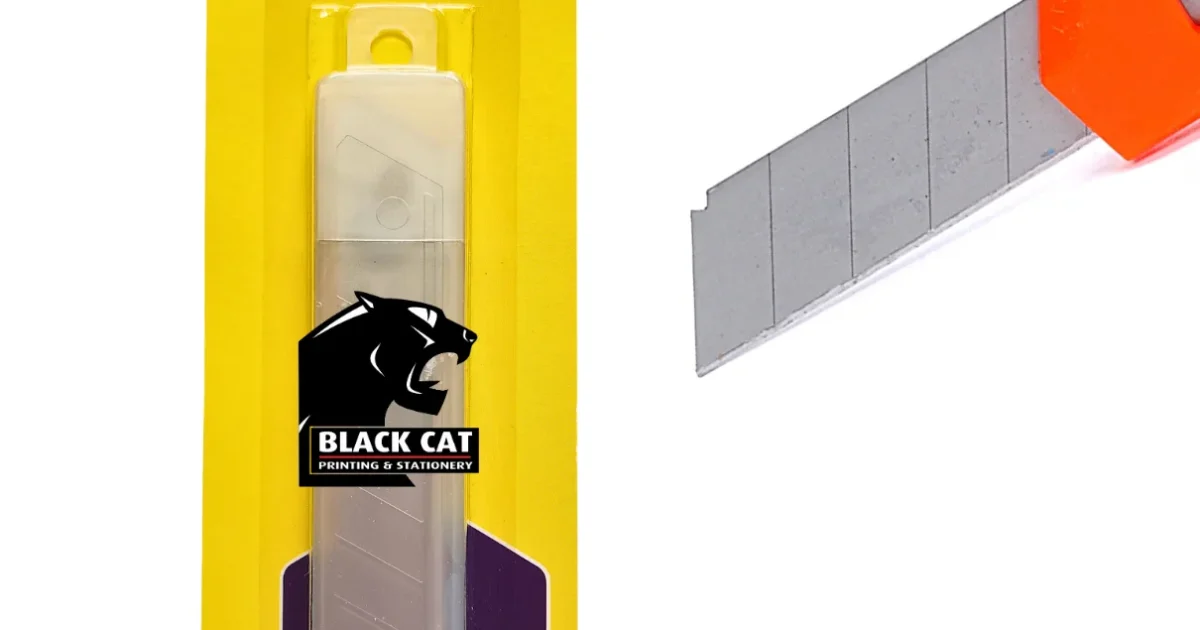 Marbig Heavy‑Duty Cutter Knife Blades – Pack of 6 | Black Cat Printing ...