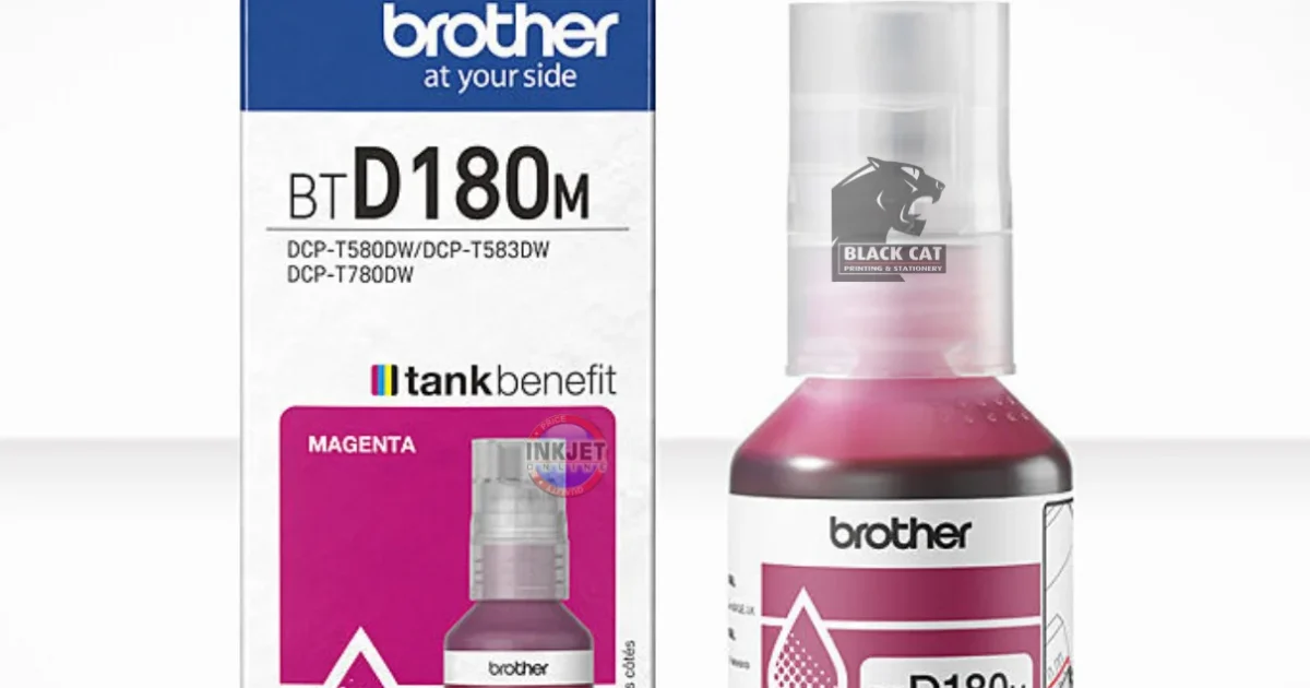 Brother BTD180M Magenta Ink Bottle – 48.8ml | Black Cat Printing ...