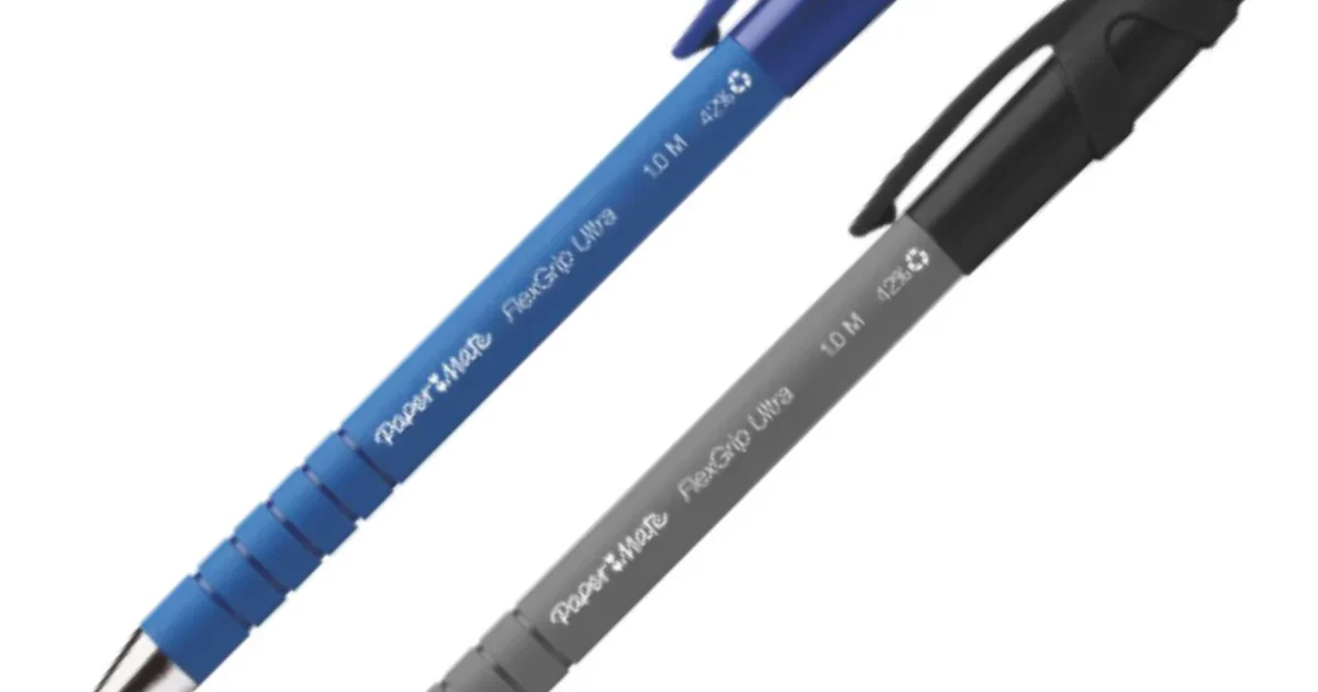 Papermate FlexGrip Retract Ballpoint Pen – 0.8 mm Medium Tip… | Black ...