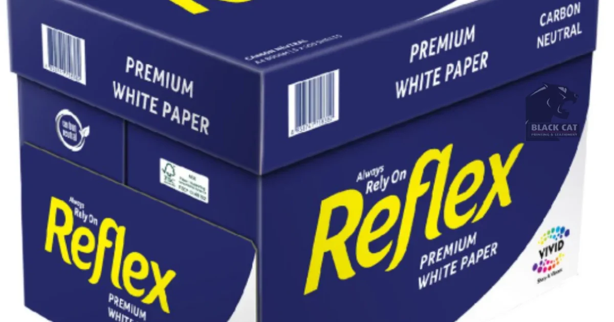 Reflex A4 White Paper – 80gsm, Box of 5 Reams | Black Cat Printing ...